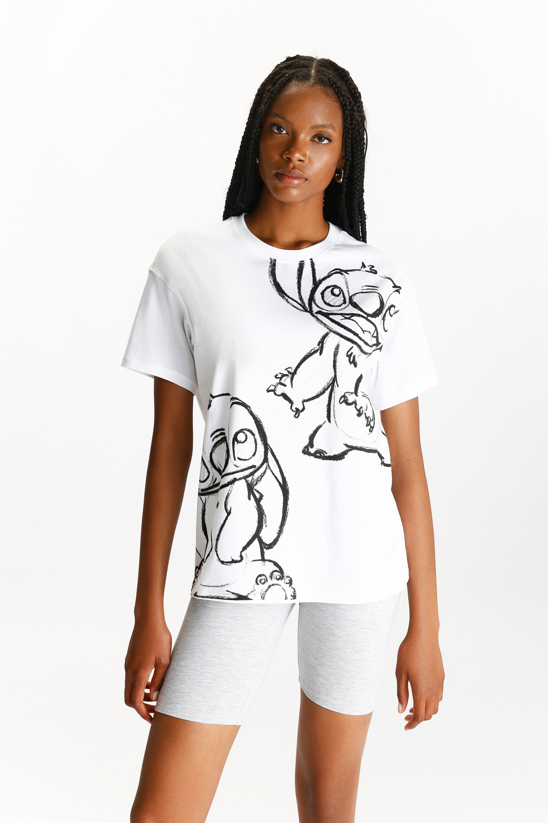 Kısa Kollu T-shirt - T-shirt - GİYİM - Kadın - | Lefties Turkey