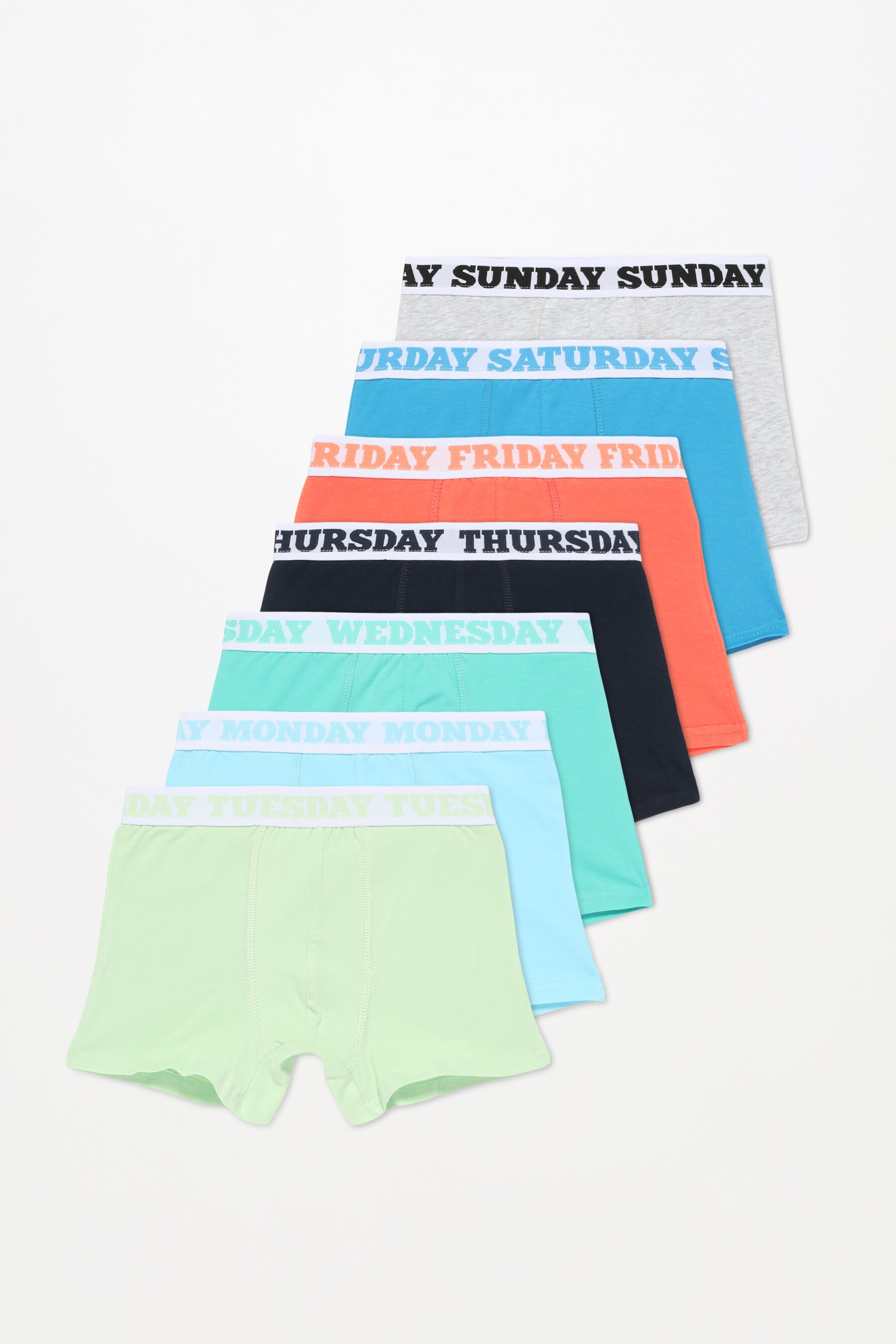 Pack of 7 days of the week print boxer briefs - - | Lefties SAUDI ARABIA