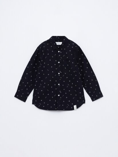 Camisa oxford estampada - NOVEDADES - Niño - Niños - | Lefties ESPAÑA