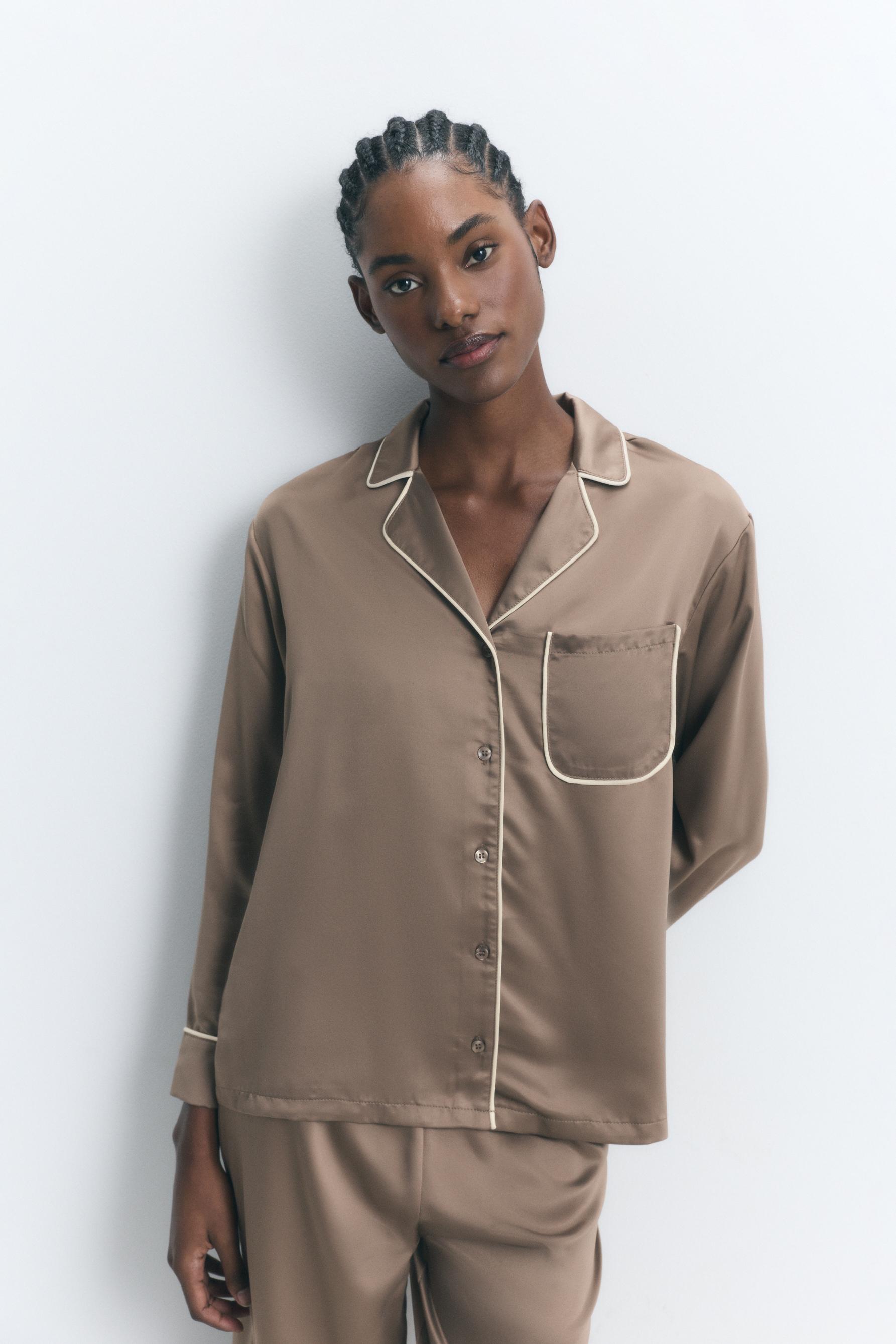 Pijama satinado - Pijamas - ROPA INTERIOR | PIJAMAS - Mujer | Lefties ...