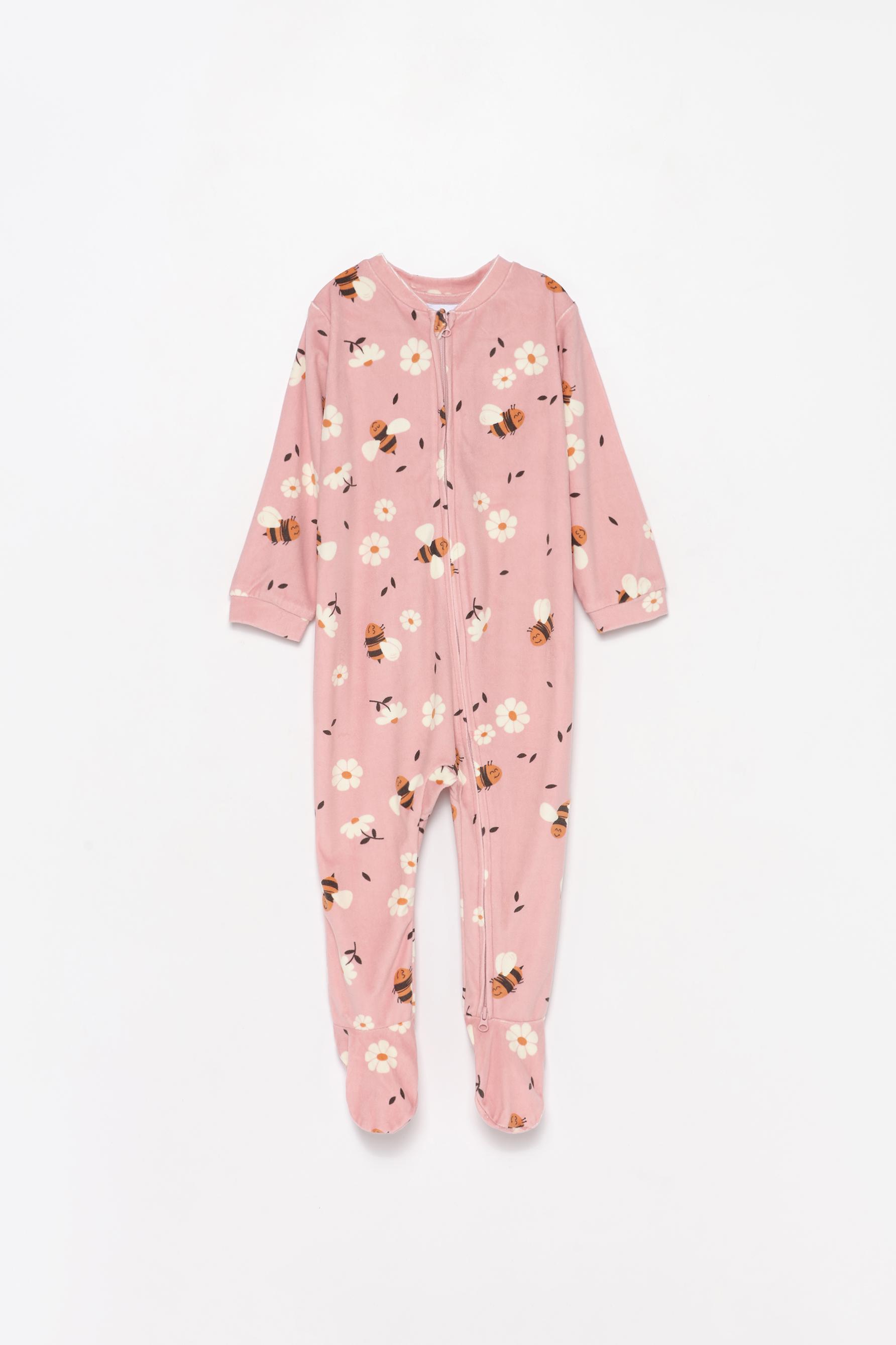 Pijama aterciopelado abejas una pieza - PIJAMAS - Recién Nacido - Niños ...