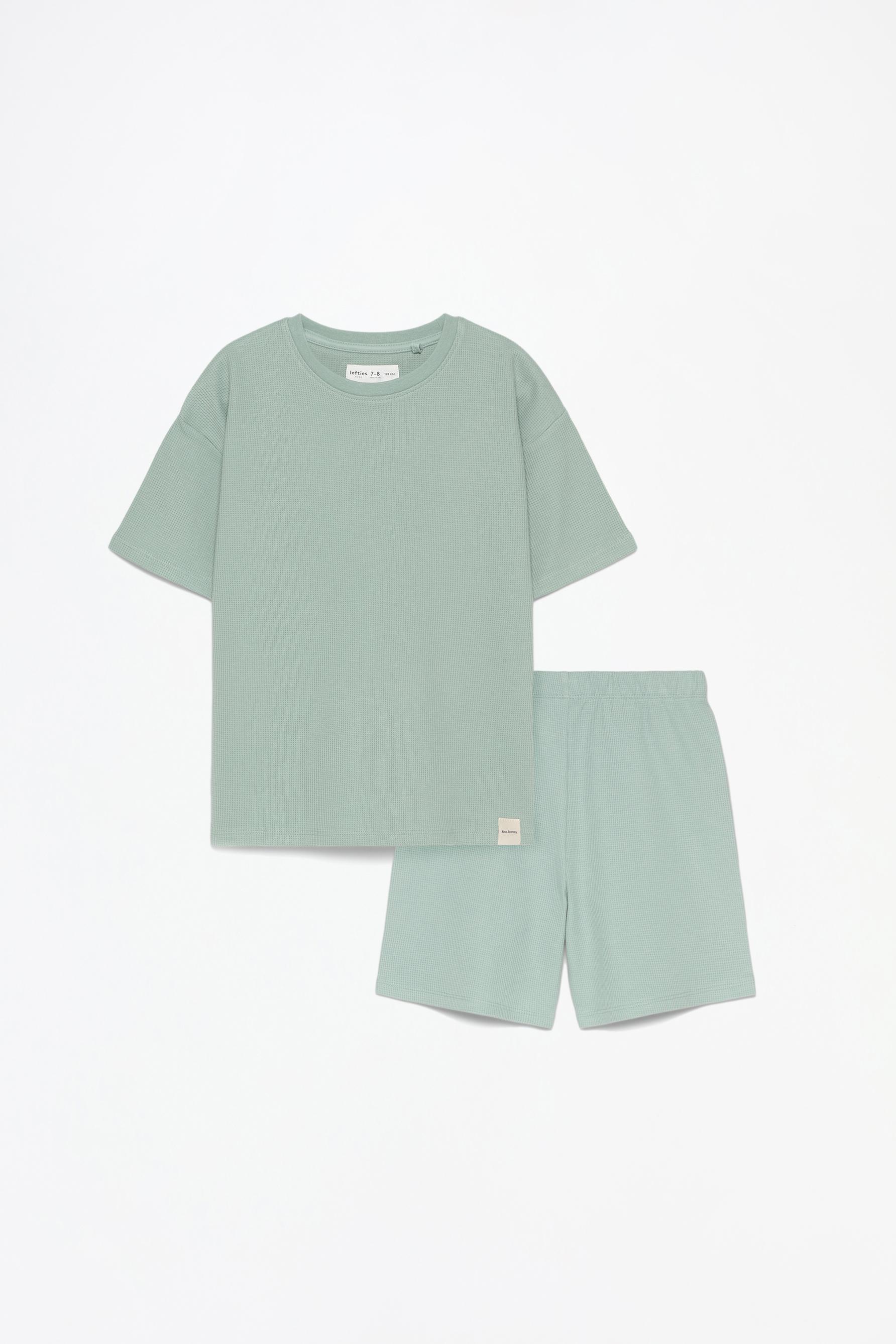 Short waffle-knit pyjamas - T-shirts - CLOTHING - Boy - Kids ...