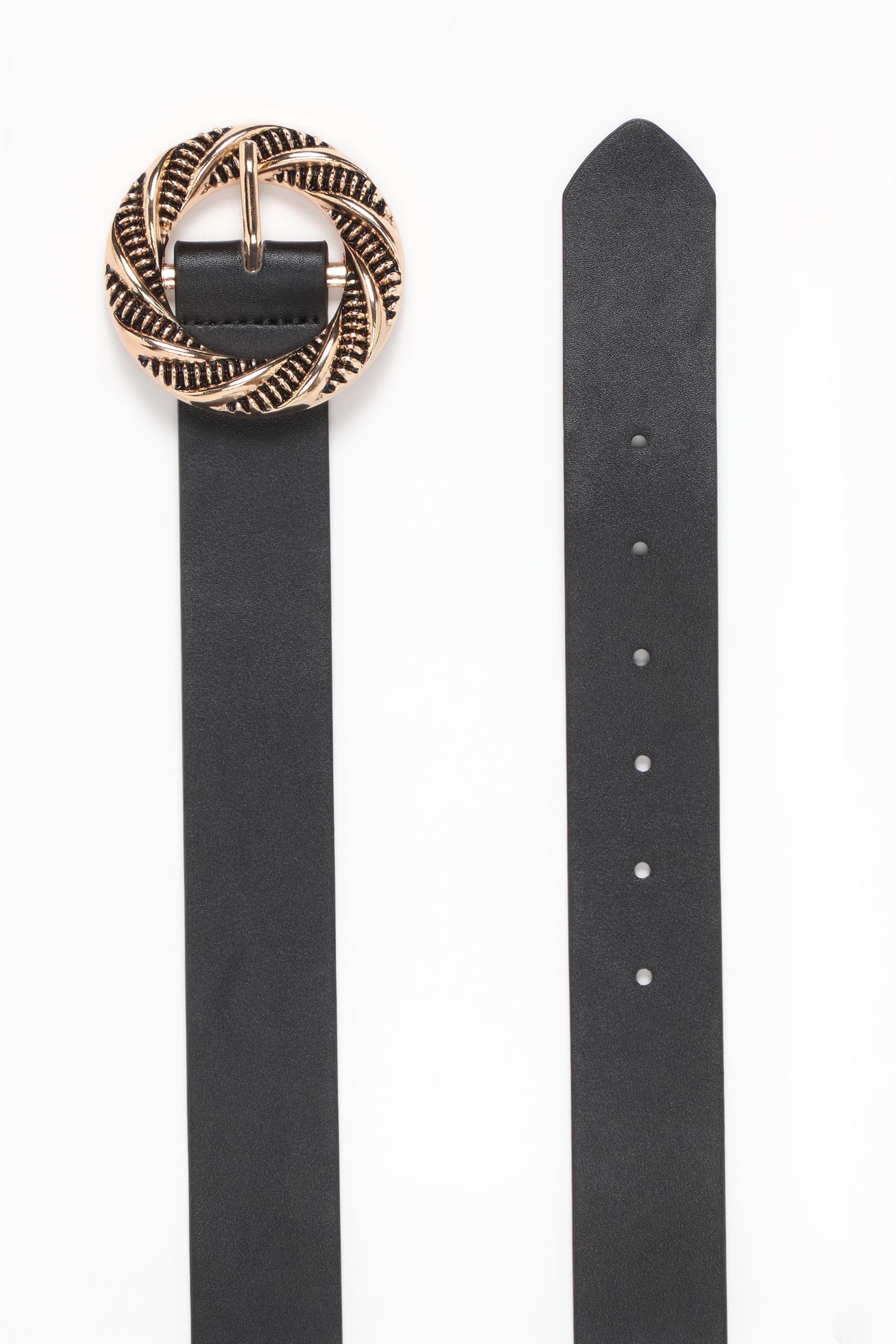 Wide belt with circular buckle - SALE - Woman - | Lefties UAE - Dubai ...