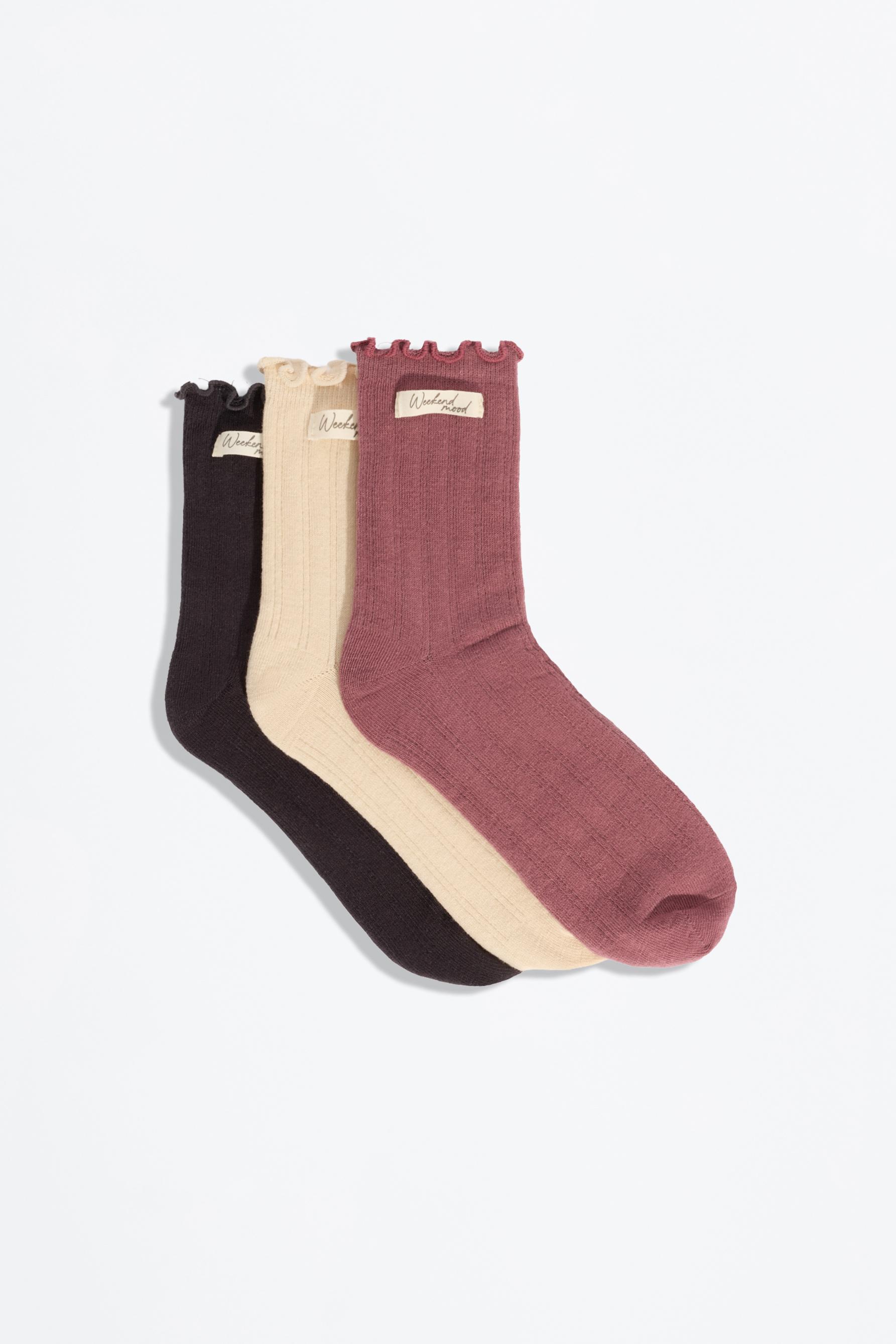 Short socks with label (Pack of 3) - Short - Socks - UNDERWEAR ...