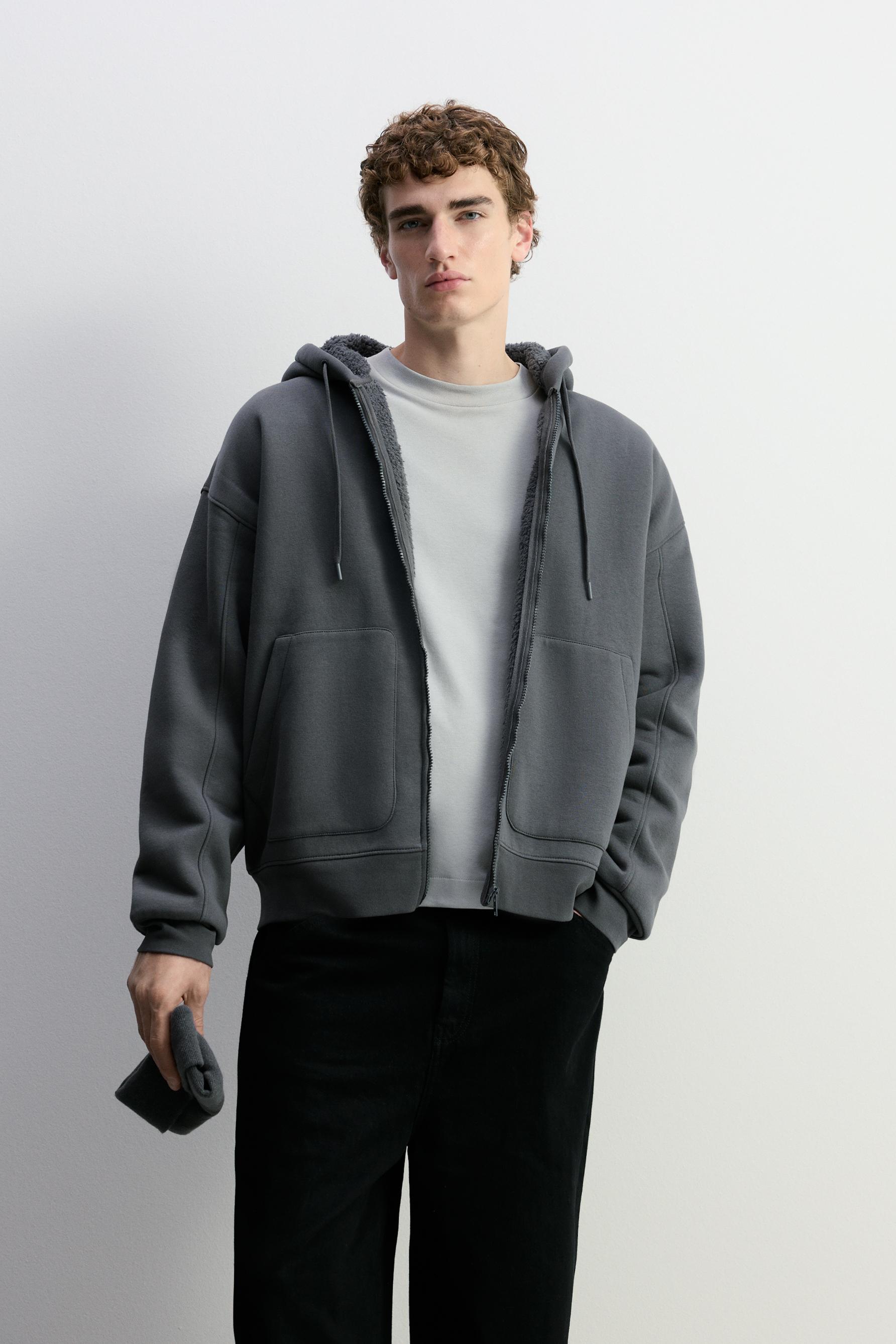 Sudadera zipper borreguillo - Sudaderas - ROPA - Hombre | LEFTIES México