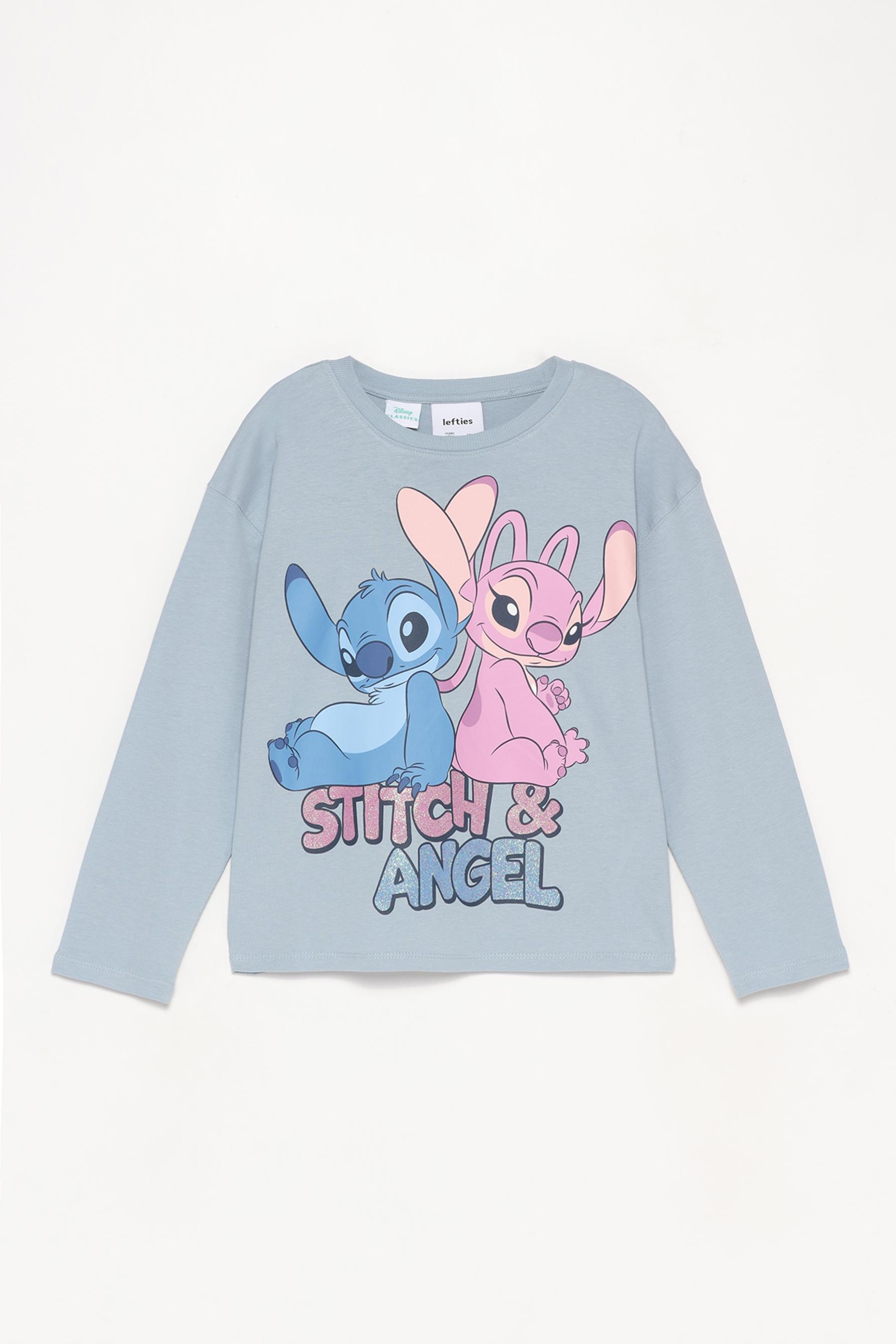 Angel and Stitch ©Disney glitter T-shirt - Cartoons - Licensed Merch ...