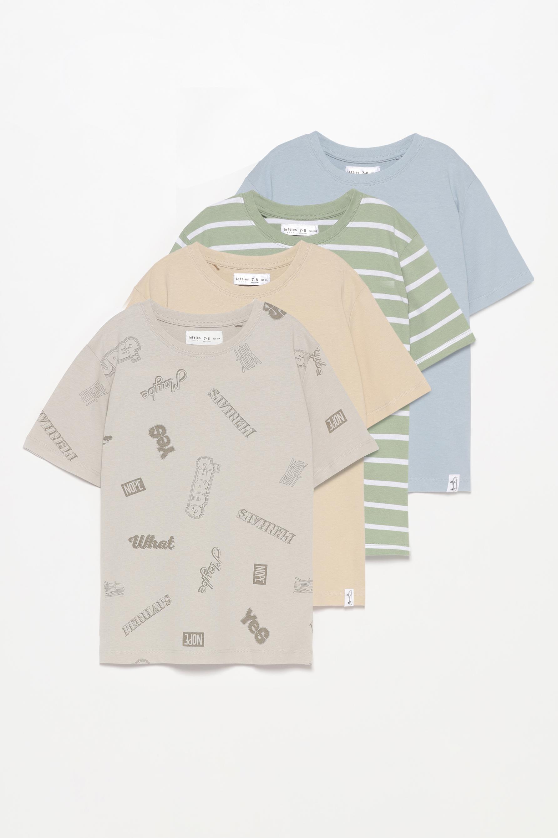 4-pack of contrast T-shirts - - | Lefties Turkey