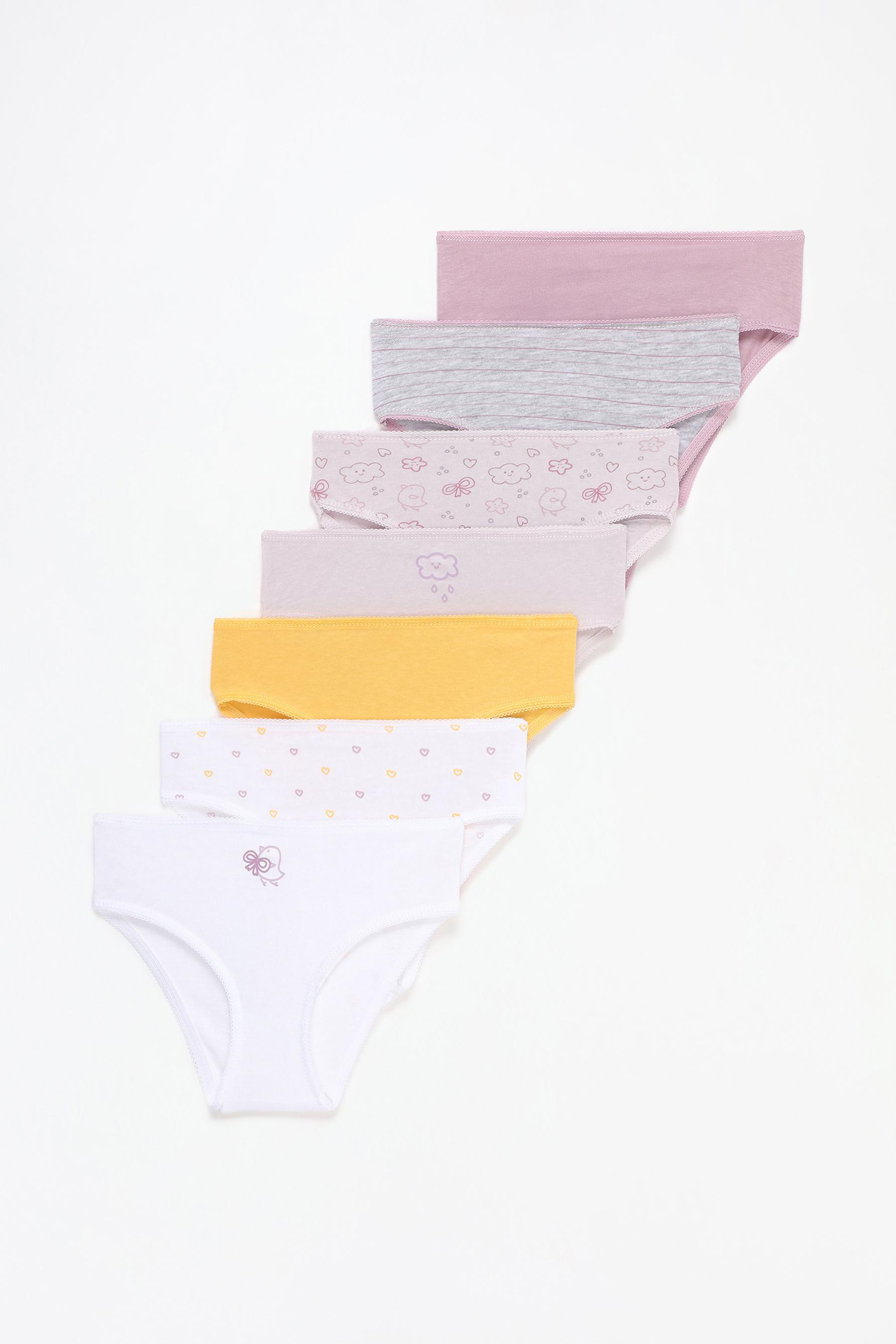 Pack 7 braguitas clásicas estampado animalitos - Braguitas - Ropa ...